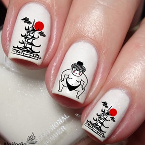 Japanese Theme Nail Art Decal Sticker - Etsy