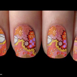 Australian Aboriginals Indigenous Painting Nail Art Decal Sticker - Etsy