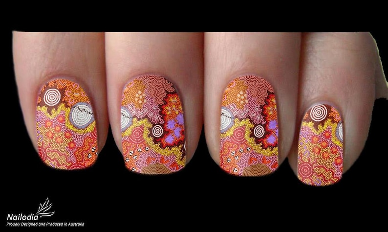 Australian Aboriginals Indigenous Painting Nail Art Decal Sticker - Etsy