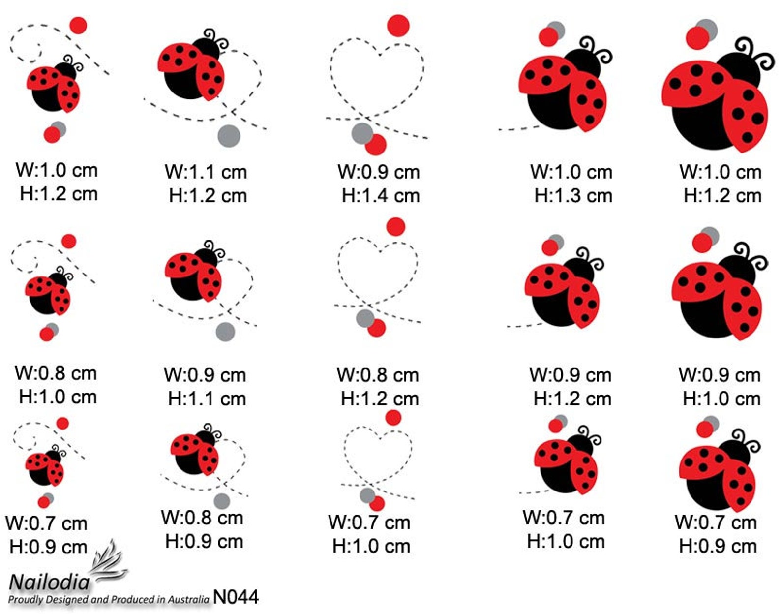 Ladybug Ladybird Beetles Bug Nail Art Decal Sticker - Etsy