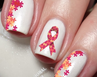 Autism Awareness Nail Art Autism Nail Decals Autism - Etsy