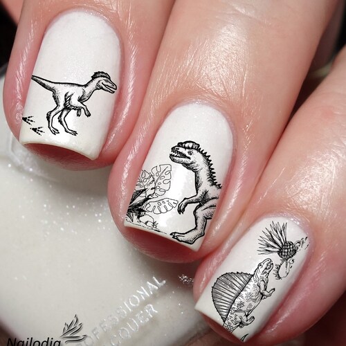 Dinosaur T-rex Nail Art Decal Sticker - Etsy