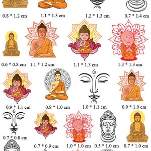 Buddha & Buddhism Nail Art Decal Sticker - Etsy