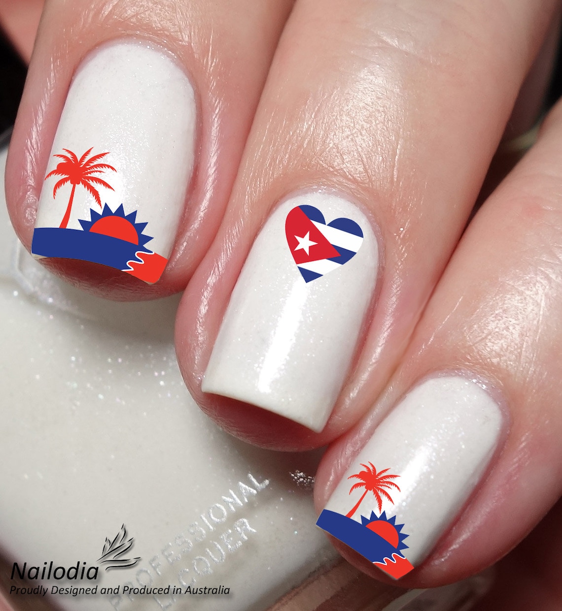 I Love Cuba Nail Art Decal Sticker - Etsy UK