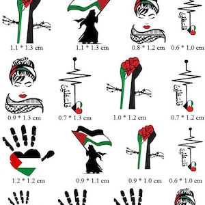 I Love Palestine Nail Art Decal Sticker - Etsy