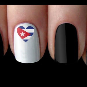 I Love Cuba Nail Art Decal Sticker - Etsy UK