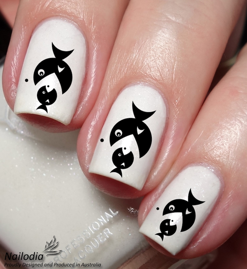 Fisherman Fishing Nail Art Decal Sticker - Etsy