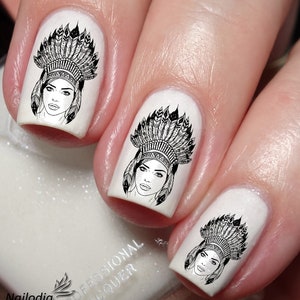 American Indian Native Nail Art Decal Sticker - Etsy