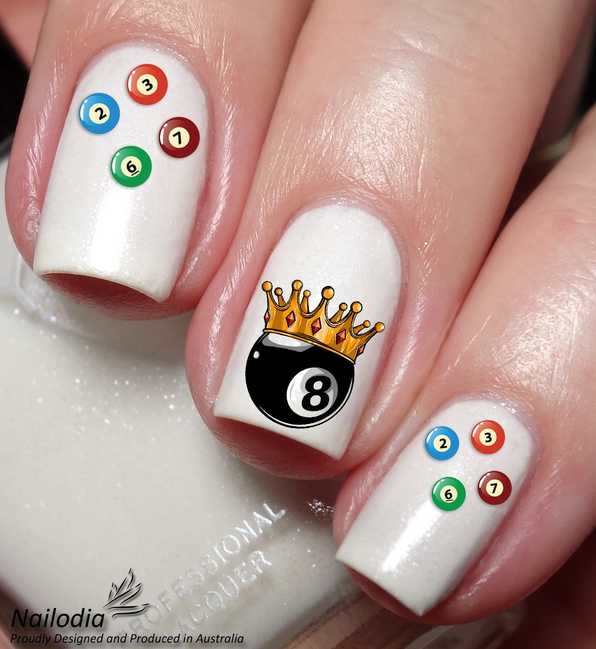 Pool & Billiards Players Nail Art Decal Sticker - Etsy