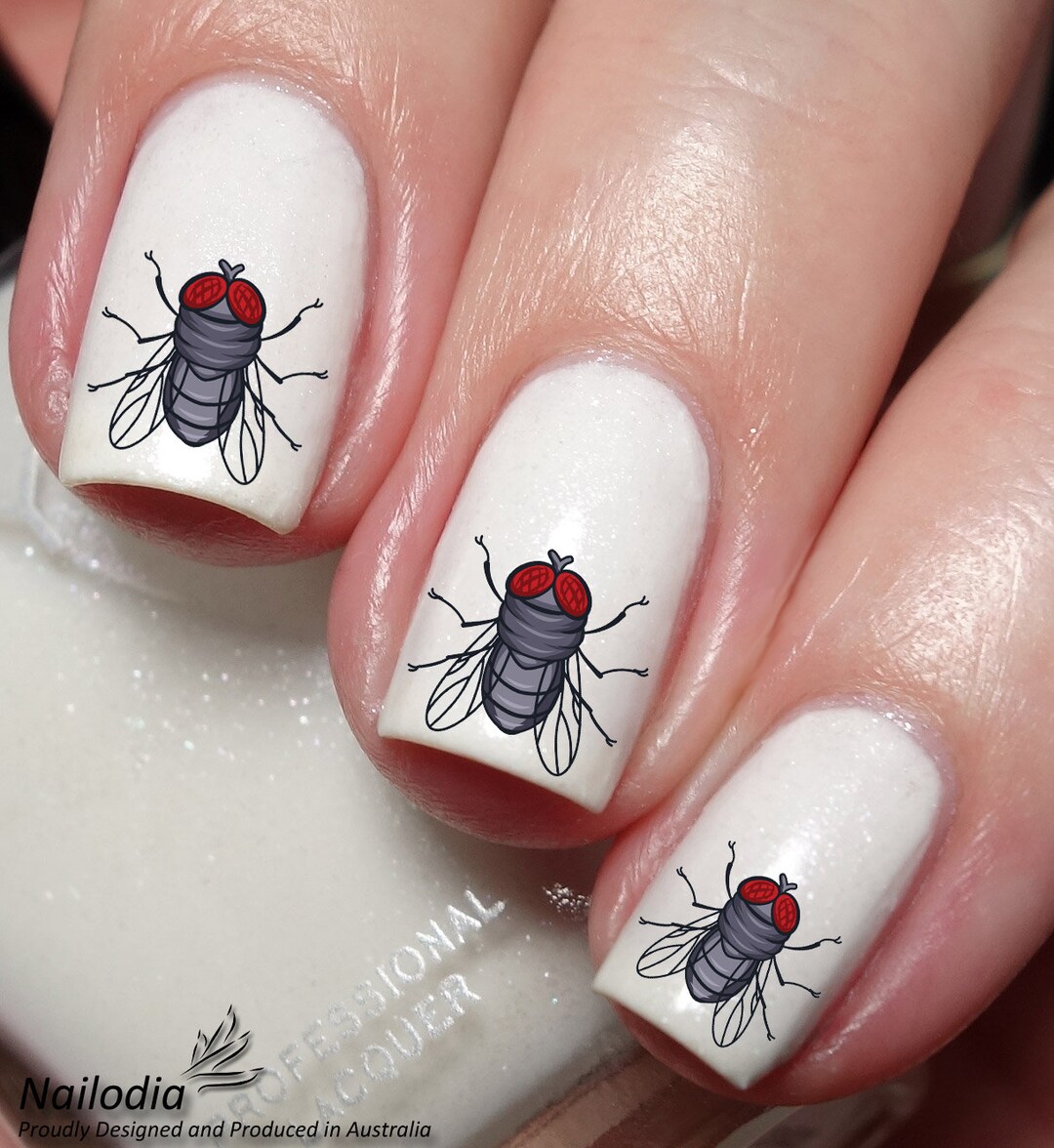 Flies & Mosquito Bug Nail Art Decal Sticker - Etsy