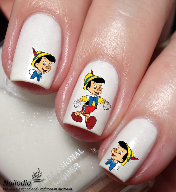 Pinocchio Inspired Nail Art Decal Sticker | Etsy