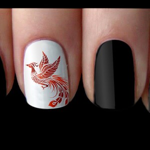 Phoenix Nail Art Decal Sticker - Etsy