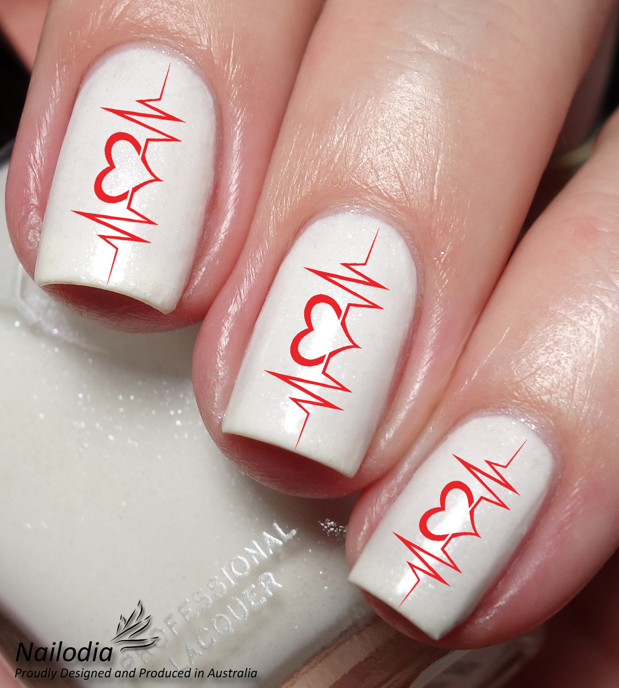Heart Beat Nail Art Decal Sticker - Etsy
