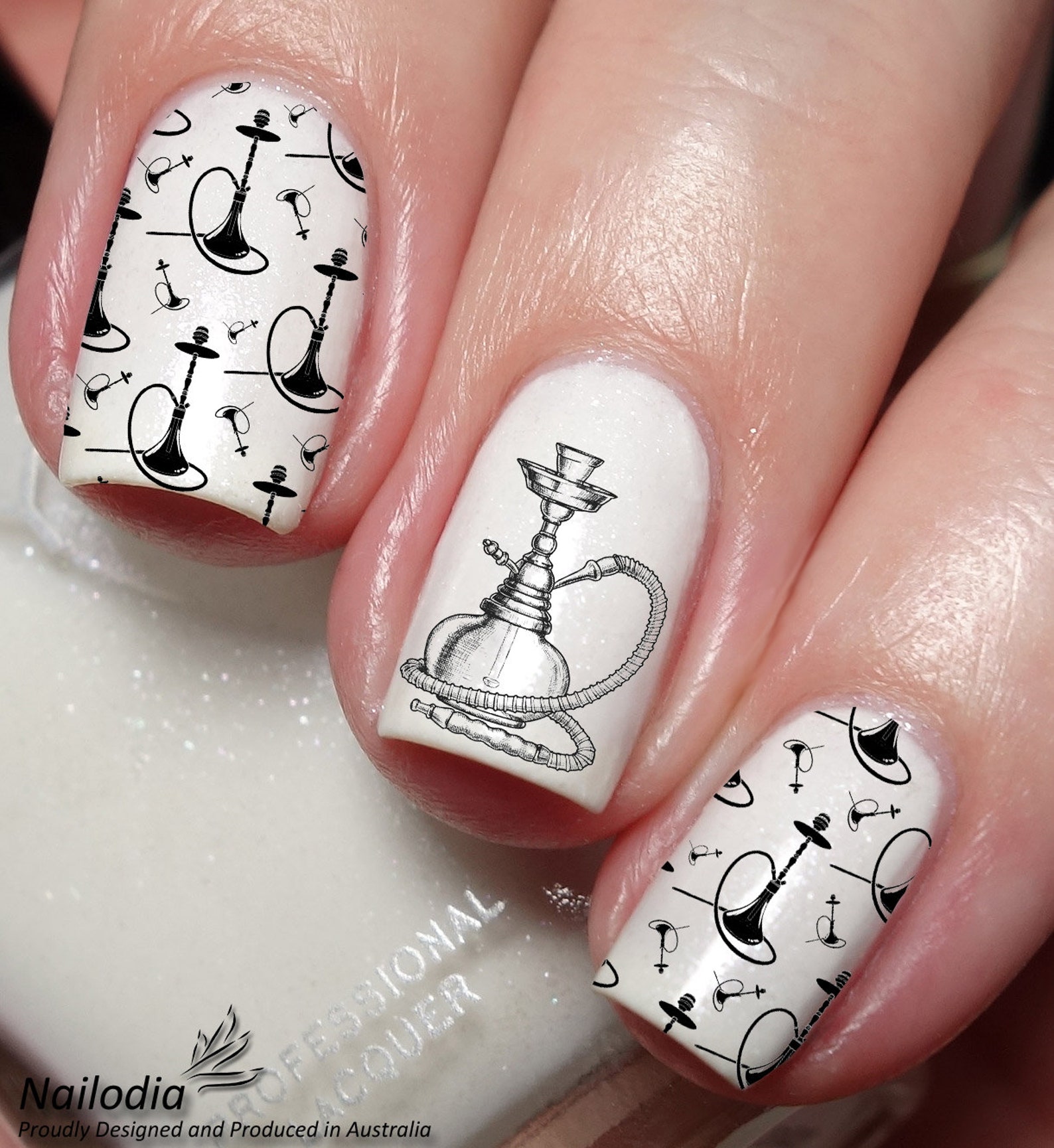 Hookah & Shisha Smoker Nail Art Decal Sticker - Etsy