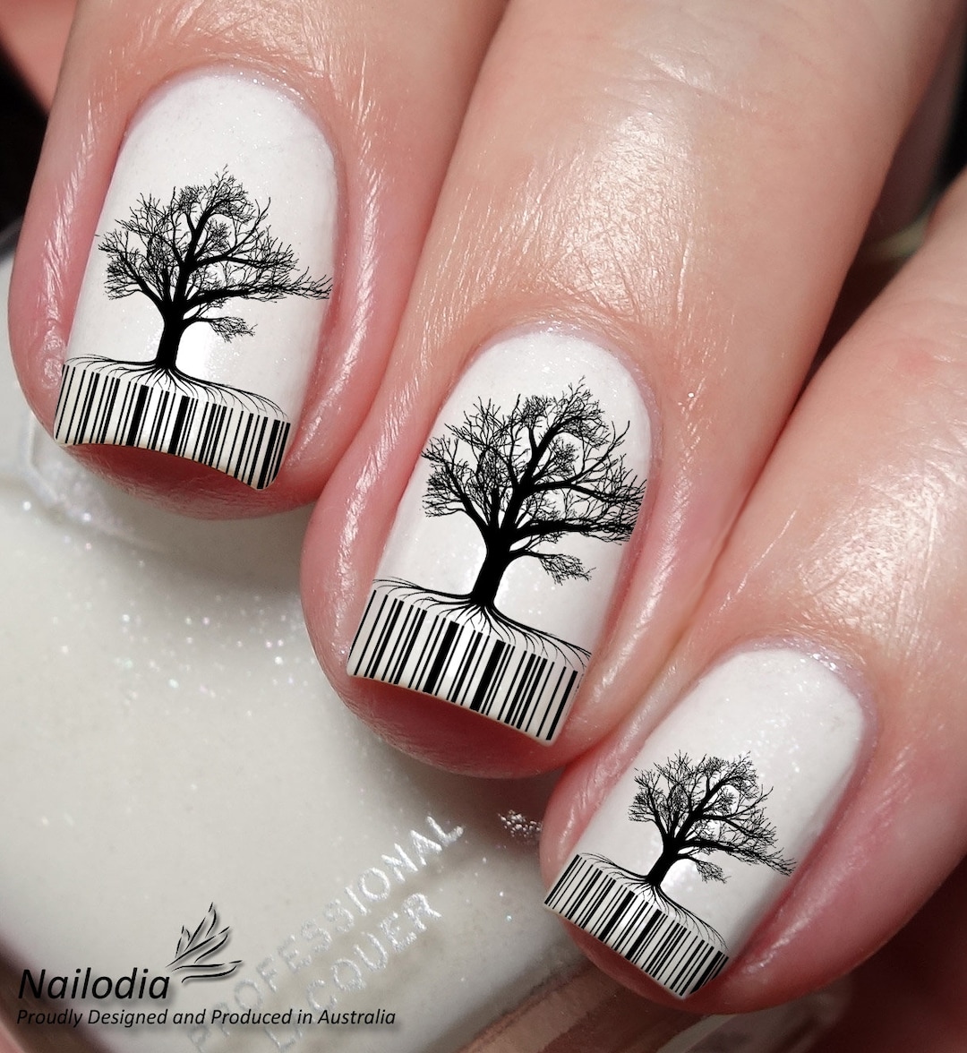 Barcode Nail Art Decal Sticker - Etsy