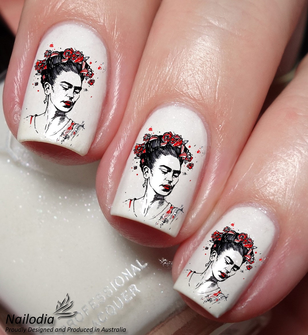 Frida Kahlo Nail Art Decal Sticker - Etsy