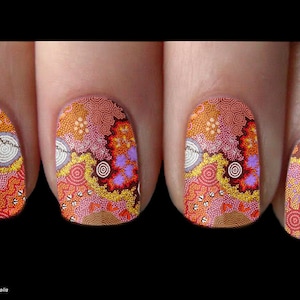 Australian Aboriginals Indigenous Painting Nail Art Decal Sticker - Etsy