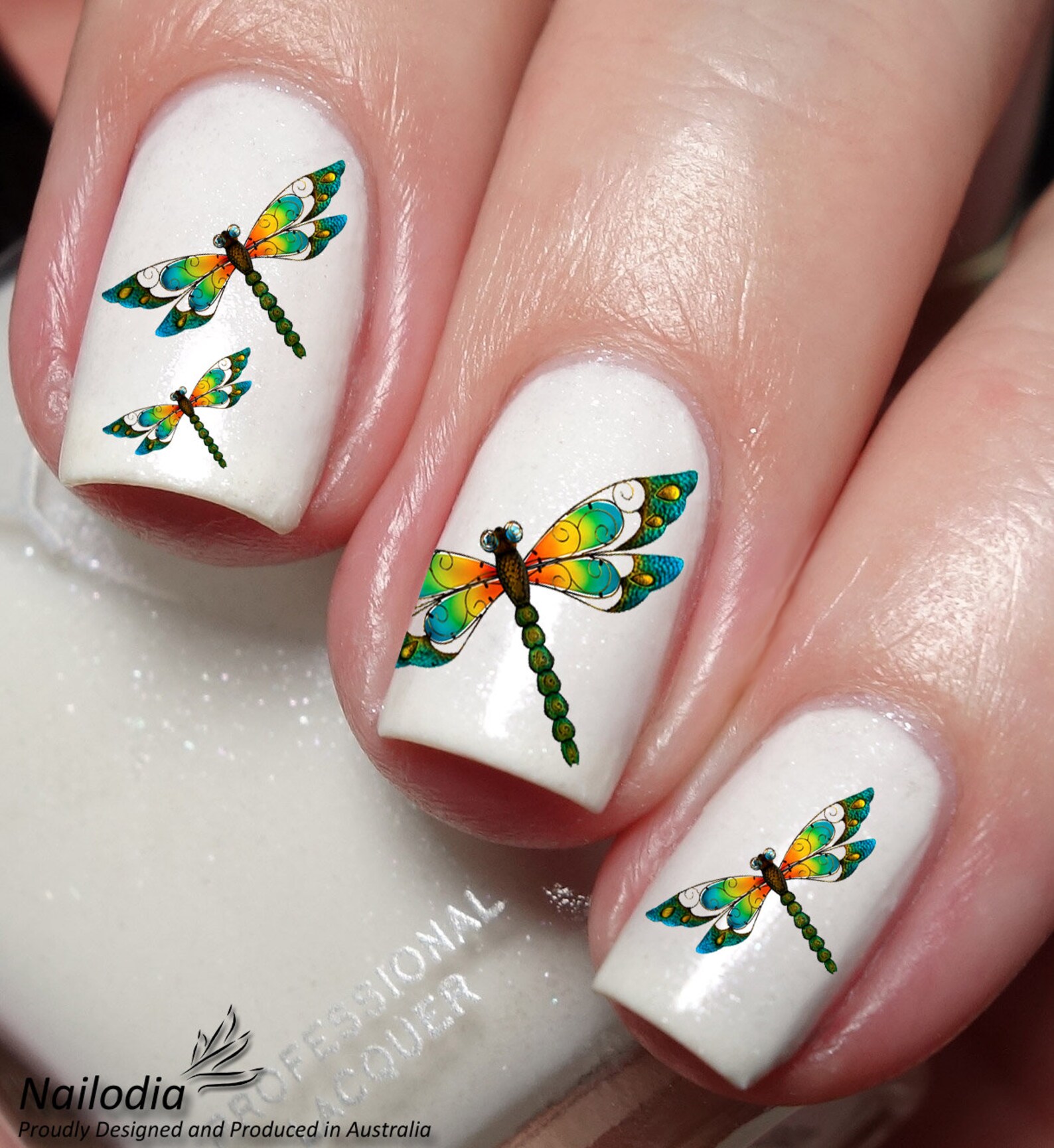 Dragonfly Nail Art Decal Sticker - Etsy