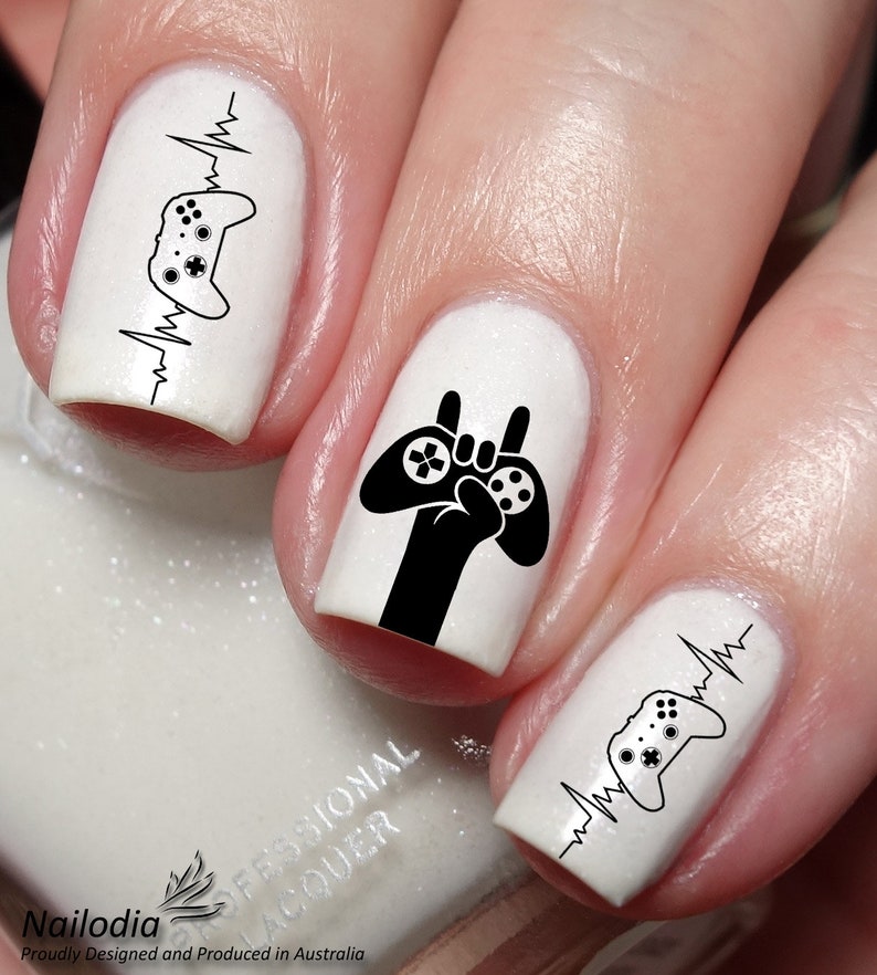 Video Gamer Nail Art Decal Sticker - Etsy