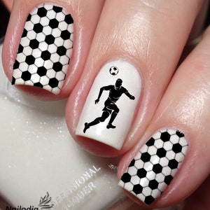 Football & Soccer Fan Nail Art Decal Sticker - Etsy