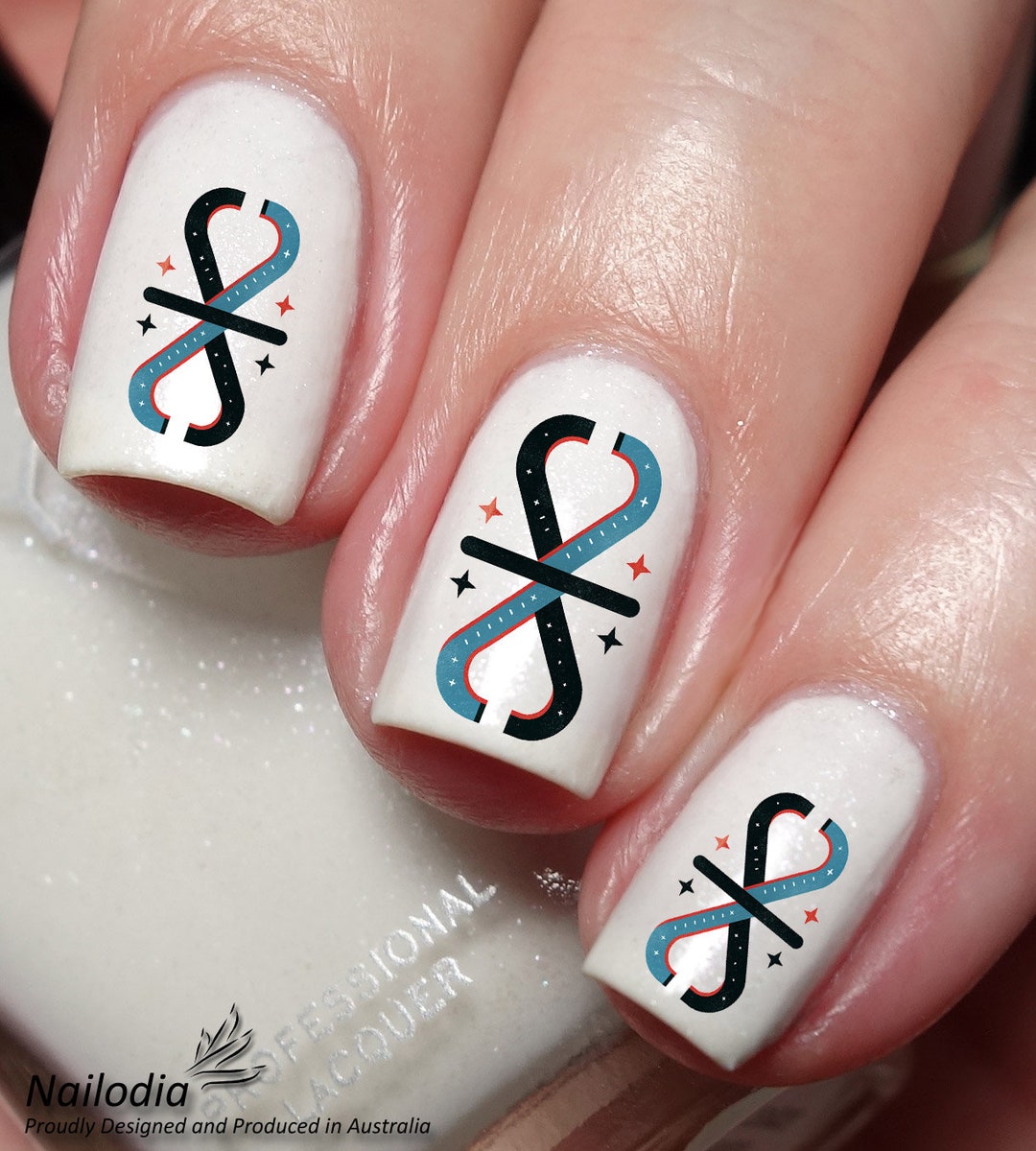 Mathematics Nail Art Decal Sticker - Etsy