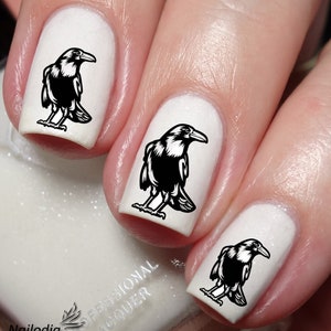 Crow Raven Nail Art Decal Sticker - Etsy