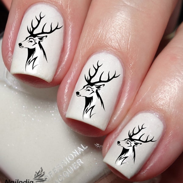 Deer Nail Art - Etsy