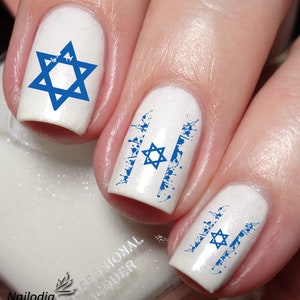I Love Israel Nail Art Decal Sticker - Etsy