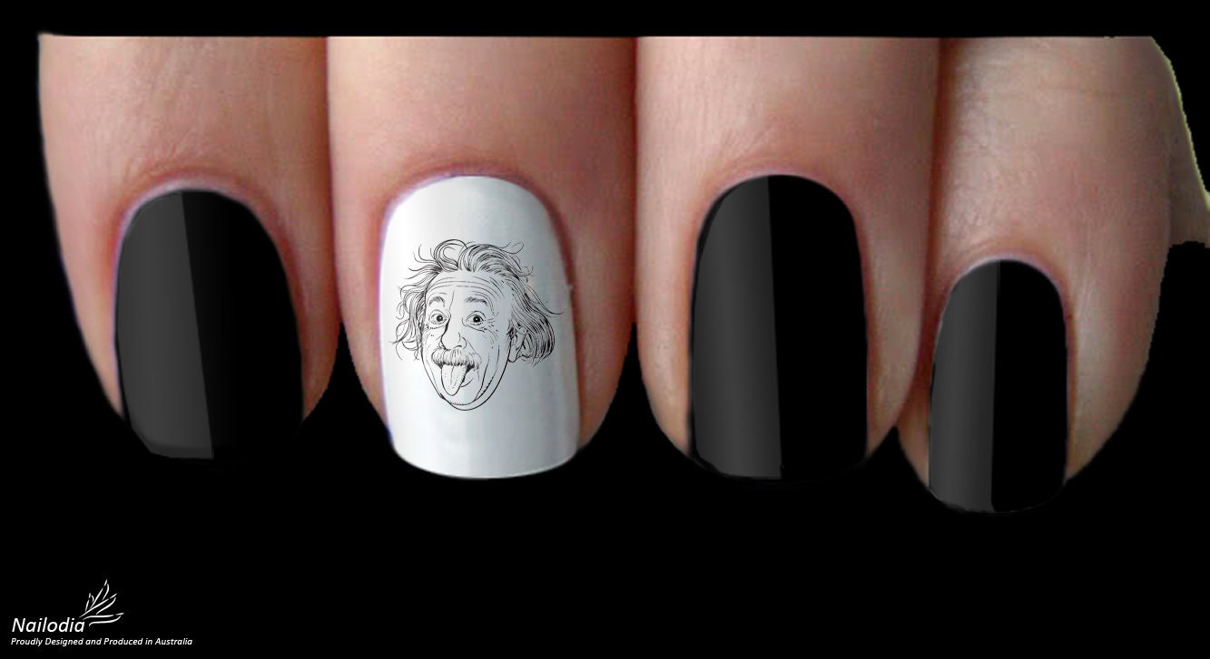 Albert Einstein Nail Art Decal Sticker - Etsy