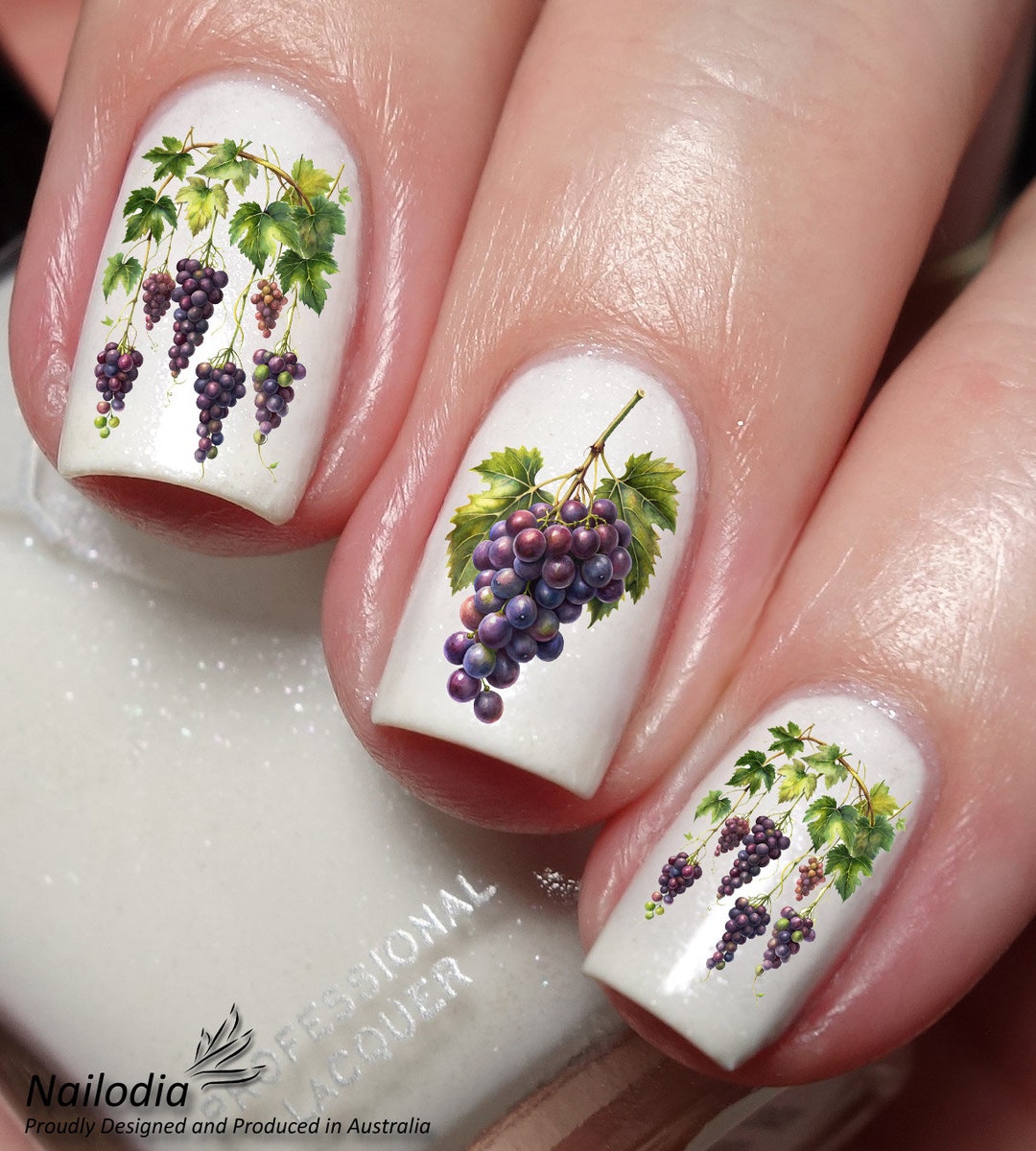 Grape Girl Nail Art Decal Sticker - Etsy