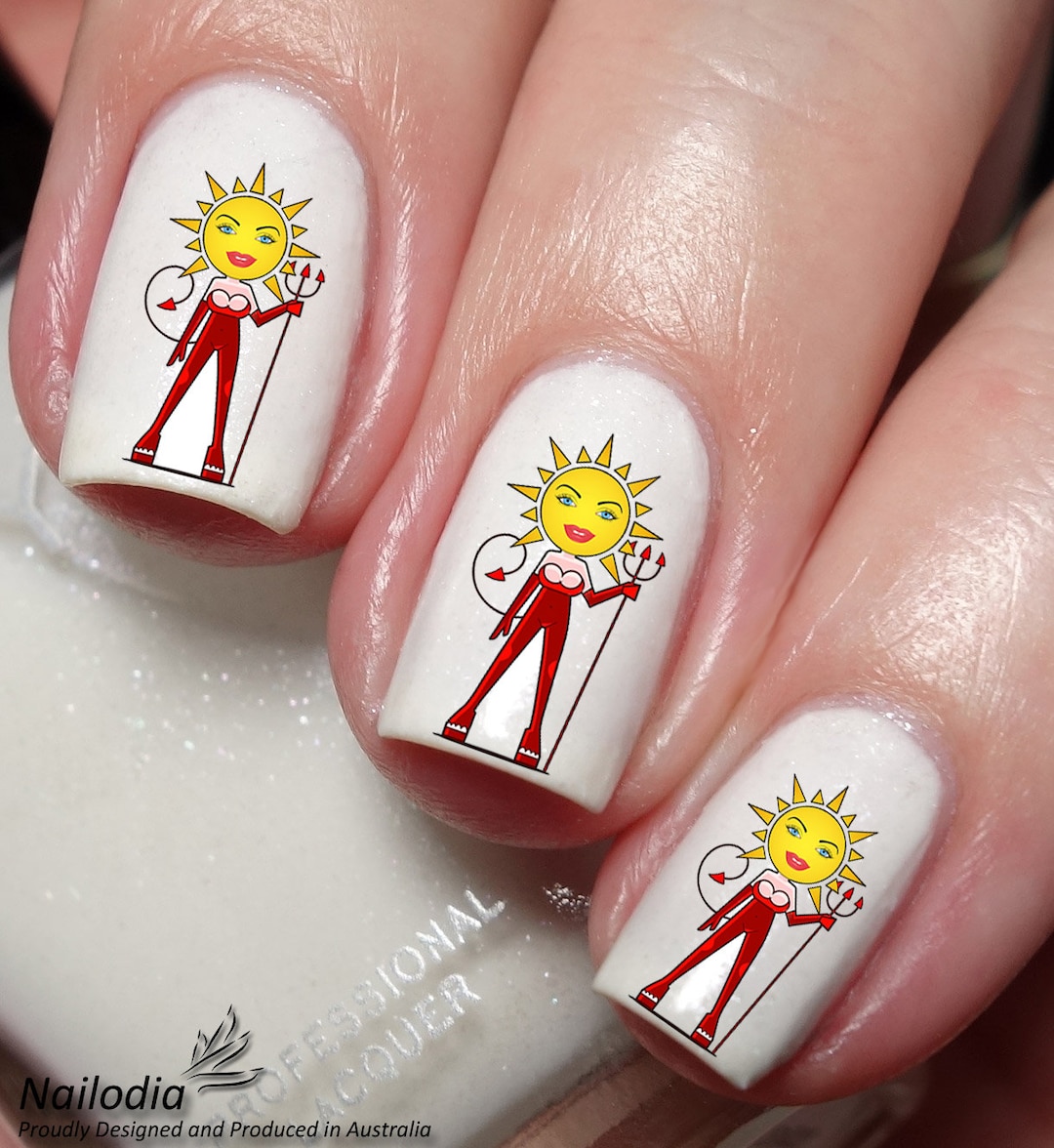 Sunshine Lady Collection Nail Art Decal Sticker - Etsy