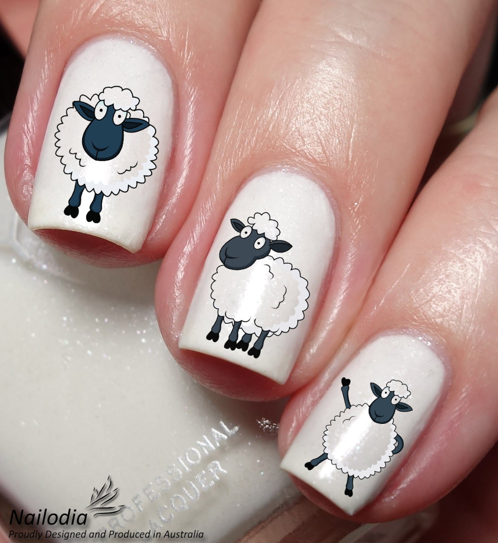 Cute Sheep Nail Art Decal Sticker - Etsy