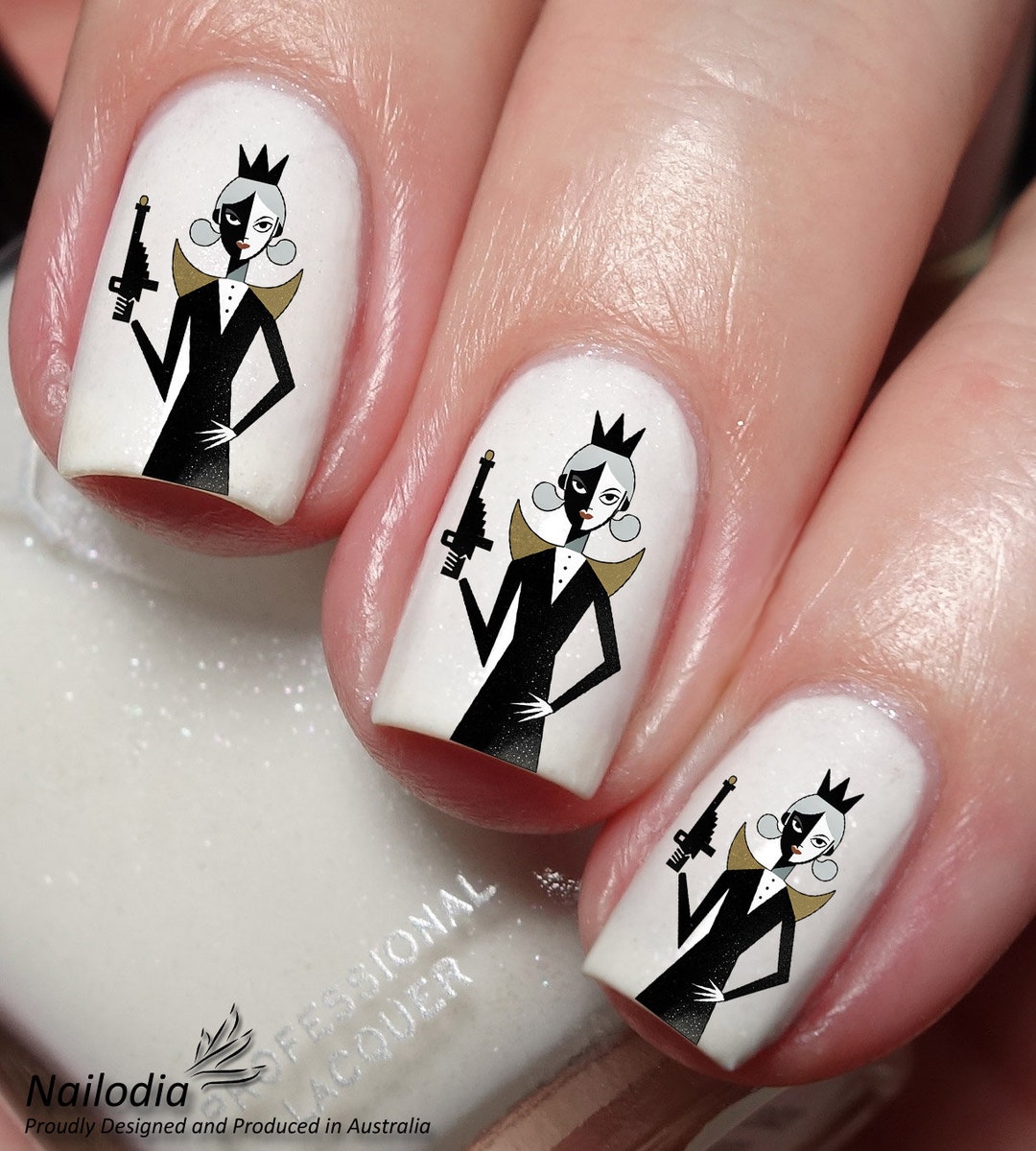 Gangster Queen Nail Art Decal Sticker - Etsy
