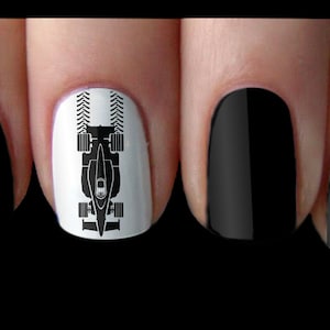 Racing Car Formula 1 Nail Art Decal Sticker - Etsy