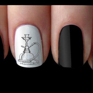 Hookah & Shisha Smoker Nail Art Decal Sticker - Etsy