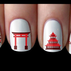 Japanese Theme Nail Art Decal Sticker - Etsy
