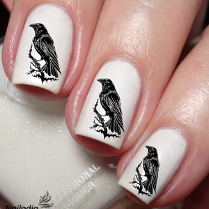 Crow Raven Nail Art Decal Sticker - Etsy