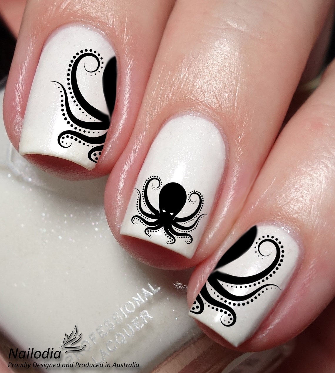 Octopus Lovers Nail Art Decal Sticker | Etsy