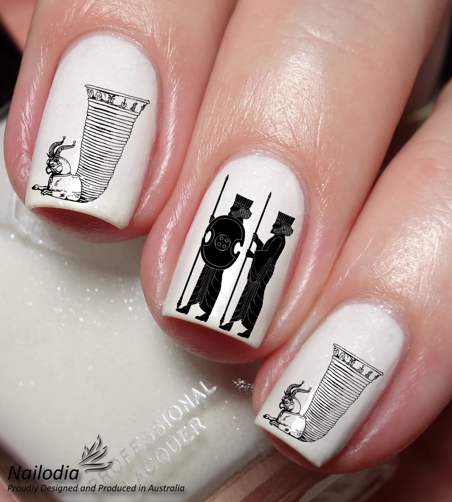 Ancient Persian Nail Art Decal Sticker - Etsy
