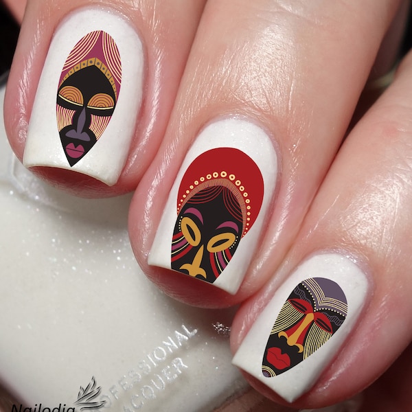 African Nail Art - Etsy
