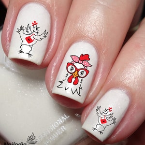 Hens Party Chicken Girls Night Nail Art Decal Sticker - Etsy