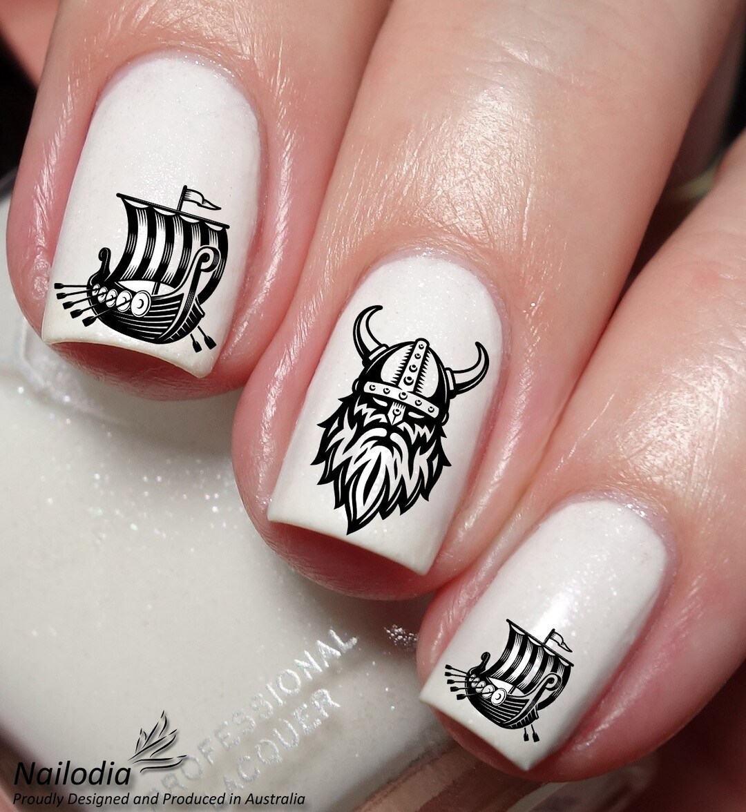 Viking Pirates Nail Art Decal Sticker - Etsy