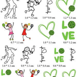 Pickleball Girl Nail Art Decal Sticker - Etsy