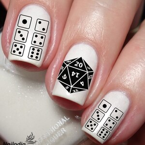 Popular Dnd Nail Art Decal Sticker - Etsy