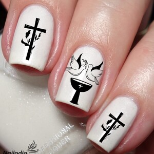 Baptism Christian Nail Art Decal Sticker - Etsy