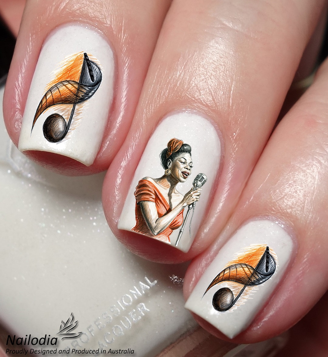 Jazz Music Nail Art Decal Sticker - Etsy