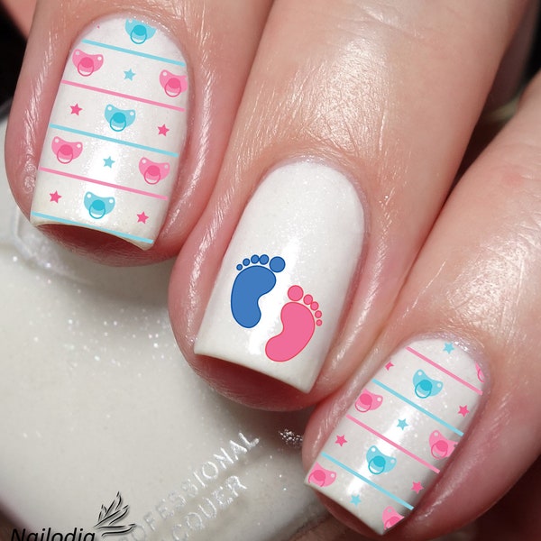 Baby Nail Decals - Etsy