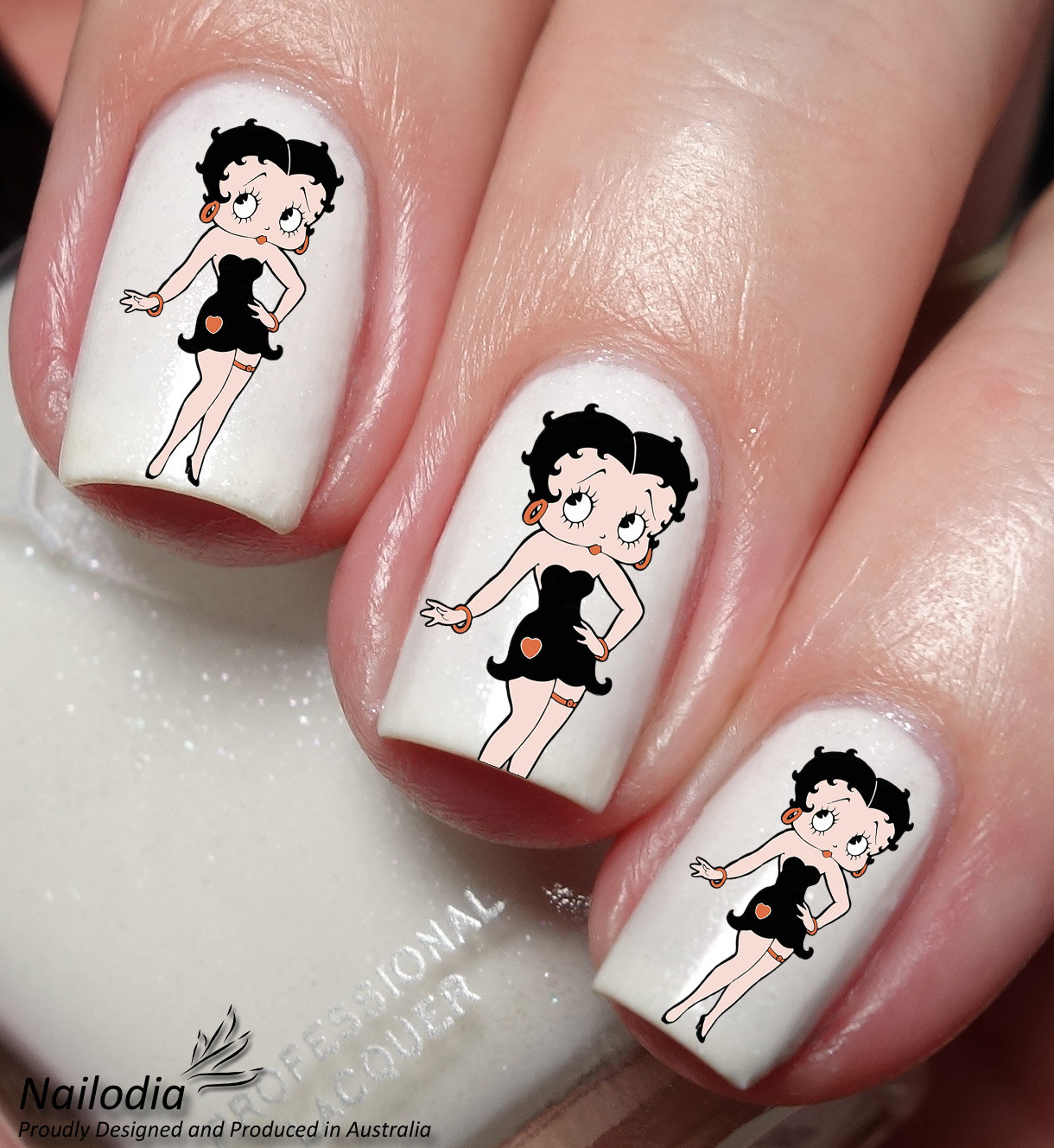 Betty Boop Inspired Nail Art Decal Sticker - Etsy