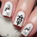 Motorbike & Biker Nail Art Decal Sticker - Etsy