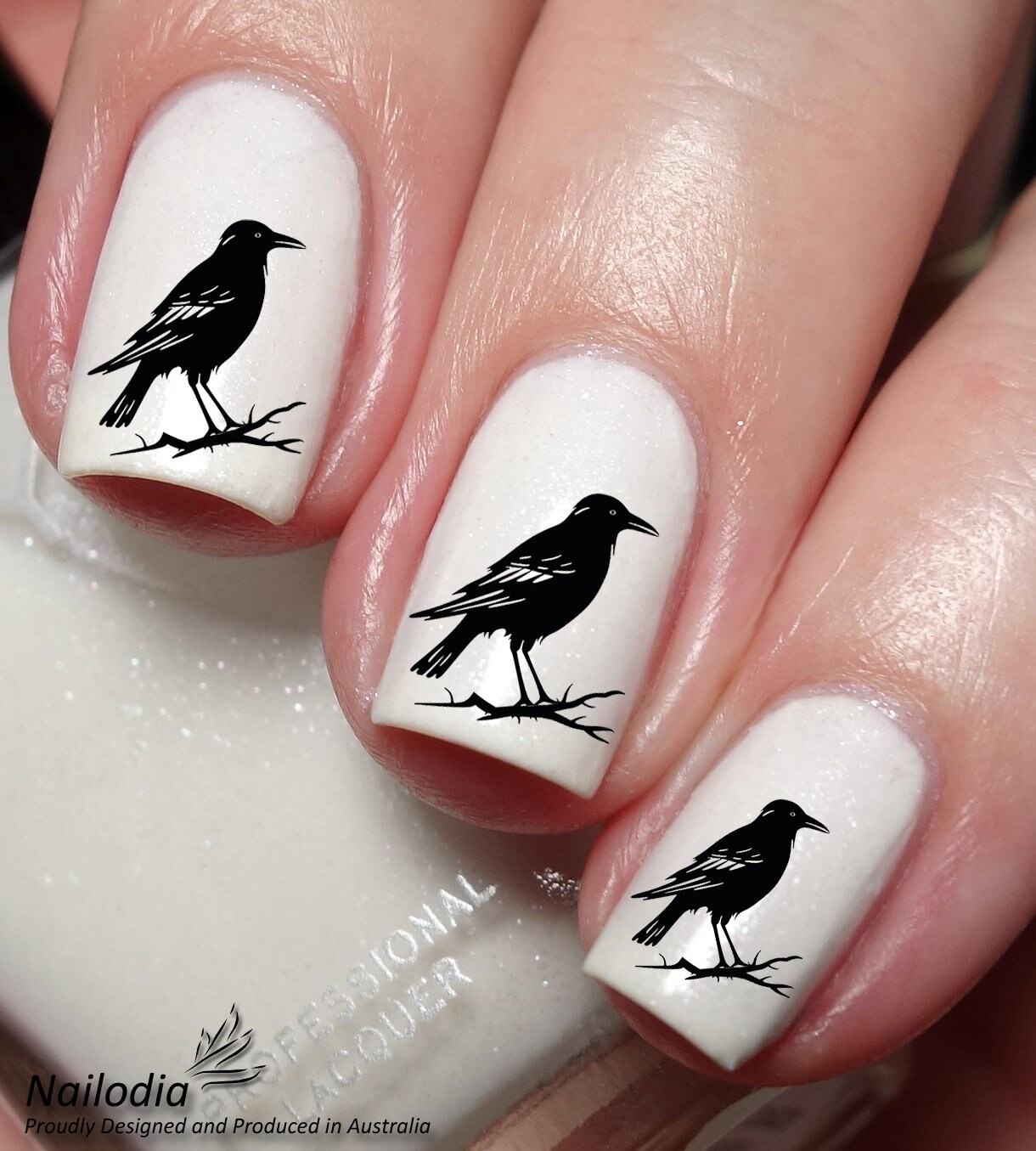 Crow Raven Nail Art Decal Sticker - Etsy